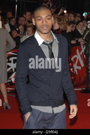 Kano arrives for the BRIT Awards 2007, at Earls Court in central London ...