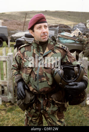 Brigadier Tony Wilson, commanding officer of 5th Brigade of the British ...