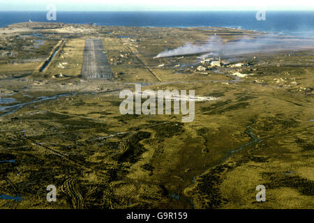 Aerial view of Stanley East Falkland Falkland Islands Stock Photo - Alamy