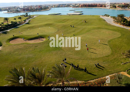 Golf course, golf, el-Guna, Egypt Stock Photo - Alamy