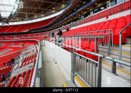 Wembley stadium Royal box view Stock Photo - Alamy