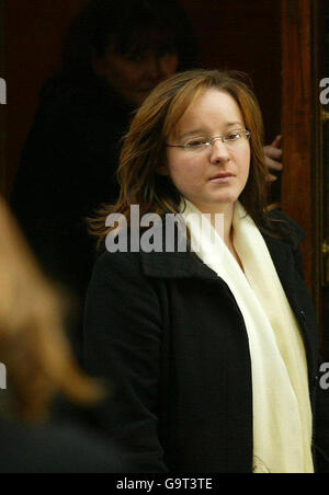 Aneta Kluk, the sister of murdered Angelika Kluk, during a memorial ...