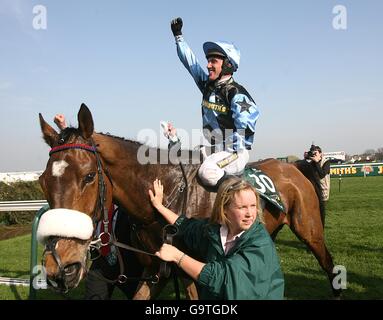Robbie Power on Silver Birch (center) wins the John Smith's Grand ...