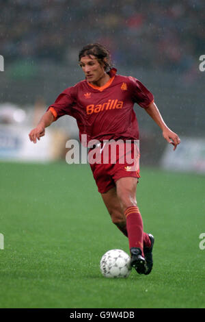 ITALIAN SOCCER. CLAUDIO CANIGGIA, AS ROMA Stock Photo - Alamy