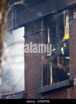 General view of the Dublin Fire Brigade logo at Tara Street Fire ...