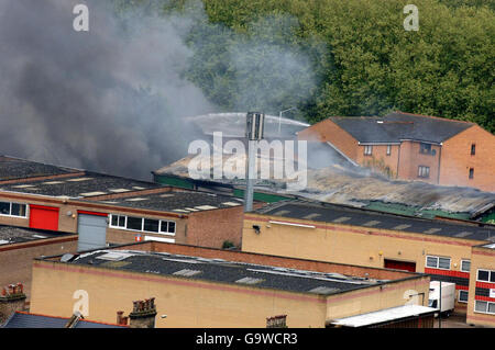 Aerial view south east of Junction 4 Charlie Brown s Roundabout ...