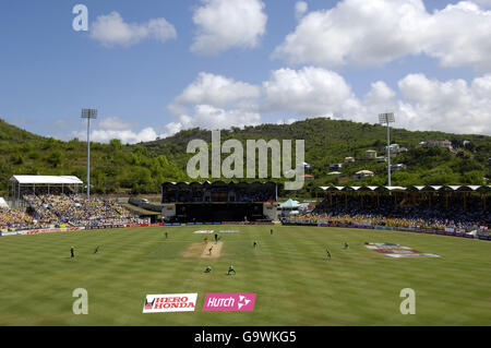 General View of the Beausejour Cricket Ground, St Lucia Stock Photo - Alamy