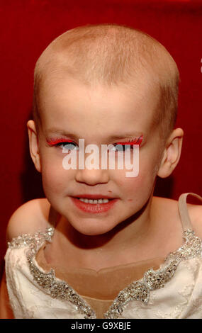 Four-year-old Angelina Vidler, of Shoeburyness, Essex, practices with ...