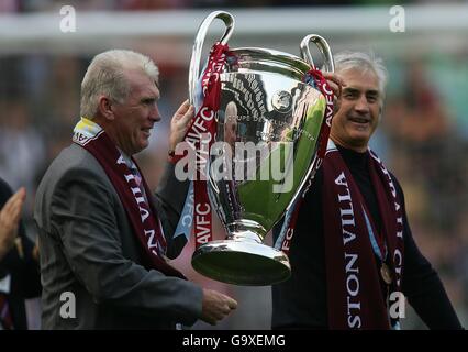 Former Aston Villa players Peter McParland and Jake Findlay are ...