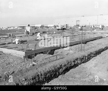 A photograph of an Atlas 3C rocket on its launch pad, moments before a ...