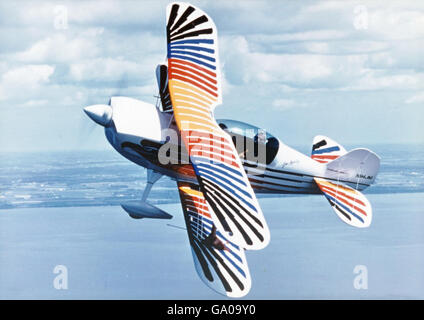 Image of a Christen Eagle II aircraft performing aerobatic maneuvers ...