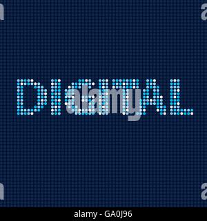 Letters of digital on screen background Stock Vector Image & Art - Alamy
