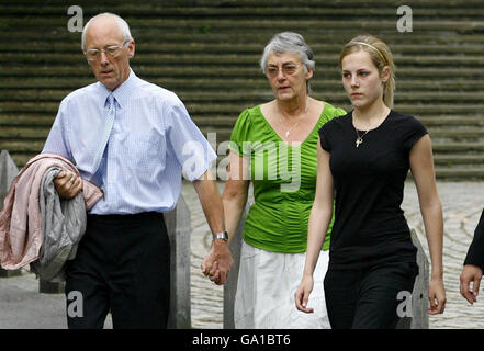 Aimee Merritt leaves Winchester Crown Court after David Tiley pleaded ...