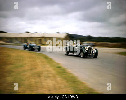 Action from a 3000cc car class race Stock Photo - Alamy