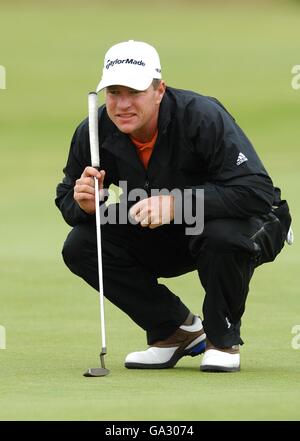 Scott Verplank in action during The Open Championship at the Carnoustie ...