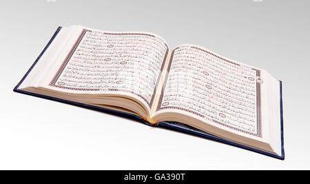 Open the holy quran book | Verse by surah al hajj Stock Photo - Alamy