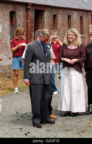 The Prince of Wales visits Leighton Farm in Welshpool Stock Photo - Alamy