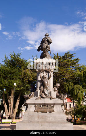 Chile, Patagonia, Punta Arenas, Main Square, Cathedral Stock Photo - Alamy