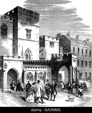 The entrance to the old House of Lords, 18th century (19th century ...