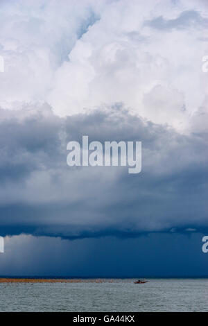 Commercial fishing boat (Kapenta Rig) used for netting sardines at ...