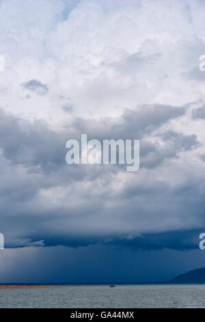 Commercial fishing boat (Kapenta Rig) used for netting sardines at ...