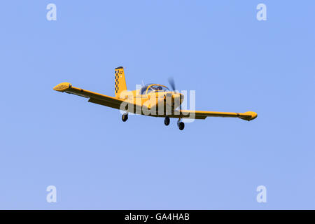 Pazmany PL-2 G-OPAZ landing at Sturgate Airfield Stock Photo - Alamy