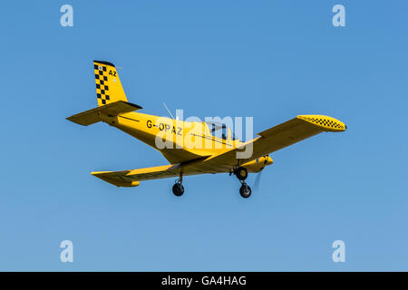 Pazmany PL-2 G-OPAZ landing at Sturgate Airfield Stock Photo - Alamy