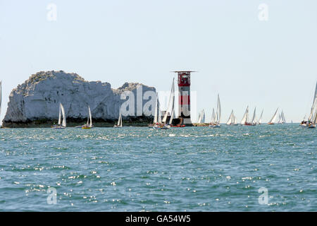 The Needles Lighthouse was built by Trinity House in 1859 on the ...