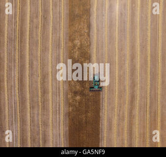 Briesen, Germany. 1st July, 2016. A combine harvester from the ...