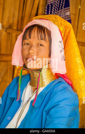 Thailand Northern Thailand Lady of the Long Neck Karen, or Padaung Hill ...