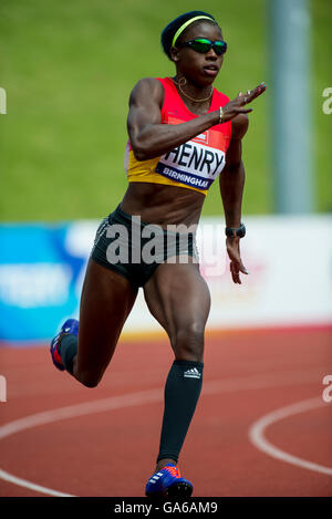 Birmingham 25th June 2016, Desiree Henry competes in the womens 200m ...