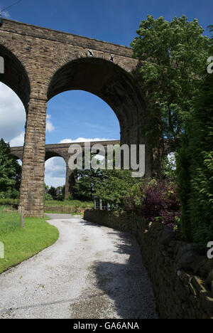 Chapel Milton with a train viaduct in Derbyshire Stock Photo - Alamy
