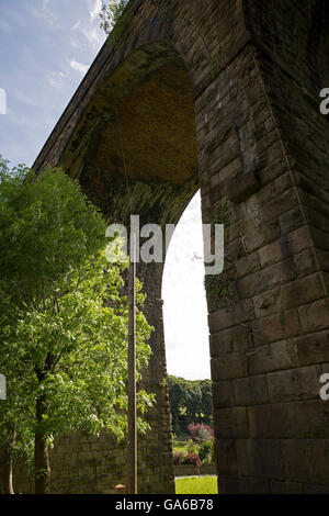 Chapel Milton with a train viaduct in Derbyshire Stock Photo - Alamy