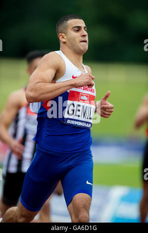 Birmingham 25th June 2016, Adam Gemili of Great Britain winning the ...
