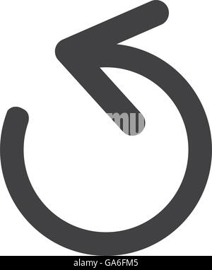 Left Arrow Cicle Icon. Previous Back Point Pointer Navigation Direction Road Traffic Sign Undo ...