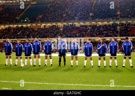 Players of Argentina line up for anthem prior to FIFA Men’s World Cup ...
