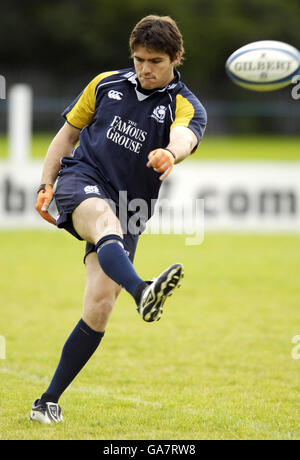 Scotland's Marcus Di Rollo on the way to scoring a try against Pacific ...