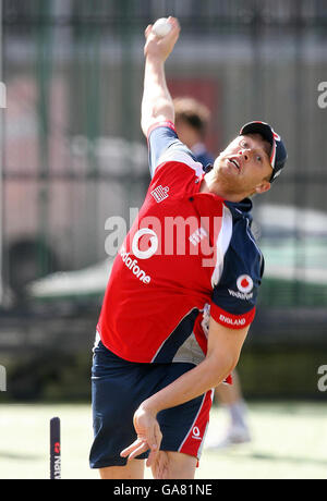 England's Andrew Flintoff during a training session at Old Trafford ...