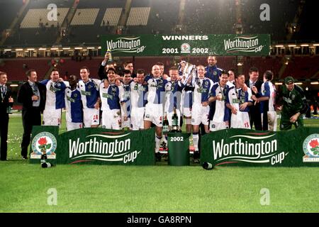 BLACKBURN ROVERS CELEBRATE WORTHINGTON CUP WINNERS 2002 CARDIFF ...