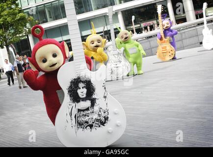 The Teletubbies, Tinky Winky, Dipsy, Laa-Laa and Po on the Place de la ...