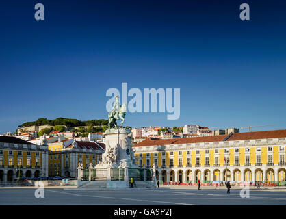 Main Square of Lisbon, Praça do Comércio Stock Photo - Alamy