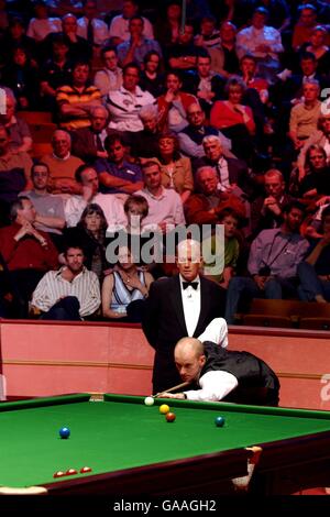 Referee john williams at The Embassy World Snooker Tournament, Crucible ...