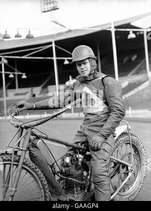 Speedway - Wembley Stadium. Speedway racing in progress at Wembley ...