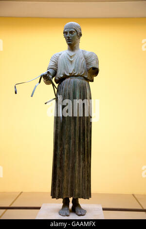 Greece Delphi famous Museum of Delphi with old Egyptian statues in 500 ...