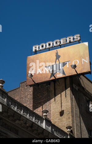 Hamilton musical at the Richard Rodgers theater on Broadway Manhattan ...