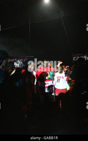 Boxing - Heavyweight Bout - Audley Harrison v Mark Krence Stock Photo ...