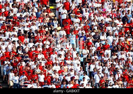 Soccer fans watch the World Cup semifinal soccer match between France ...