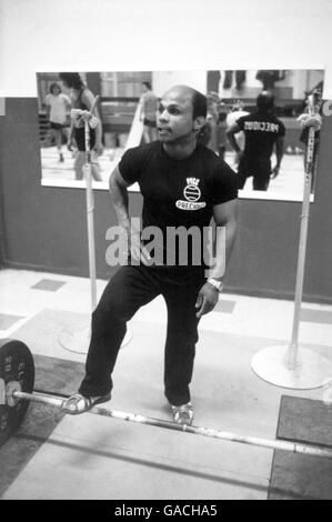 Weightlifting - Precious McKenzie. Precious McKenzie in training Stock ...