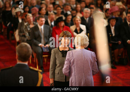 Kay Carberry, from London, is made a CBE by The Queen at Buckingham ...