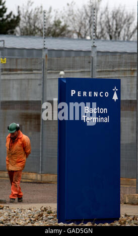 General view of the Bacton Gas Terminal, at Bacton, North Norfolk Stock ...